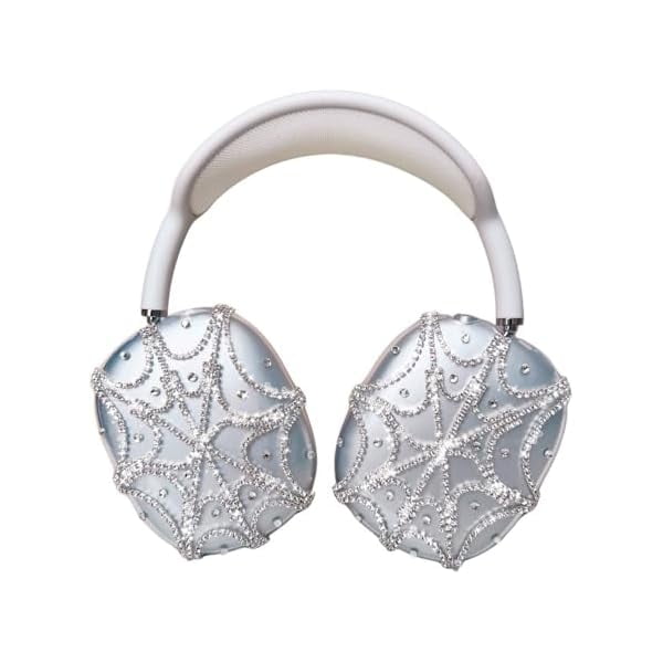 Rhinestones Spider Web AirPods Max Cover Glittering Headphones Case for ...
