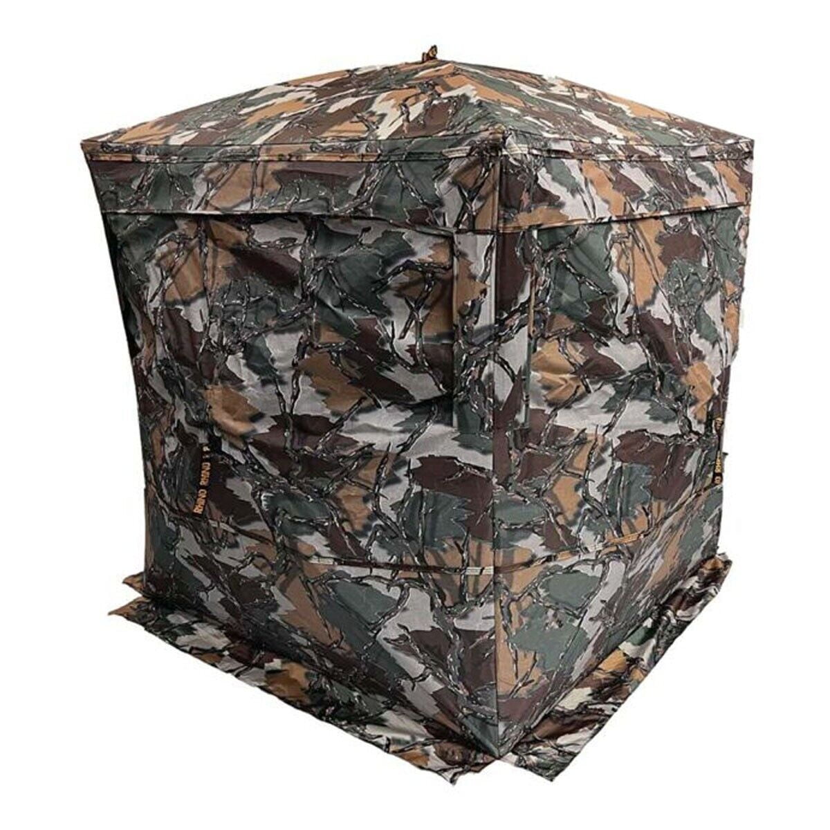 Rhino 5-Hub Ground Hunting Blind, Predator Camo, 3-Person, 66" - R180 ...