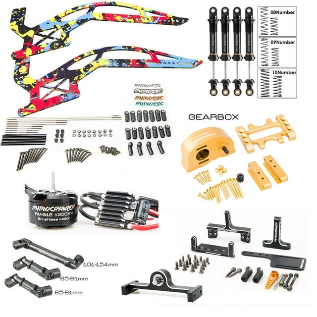 Rhino Aluminum 7075 YUE ONE Shafty Full Kits for Axial Capra Axles (VP ...