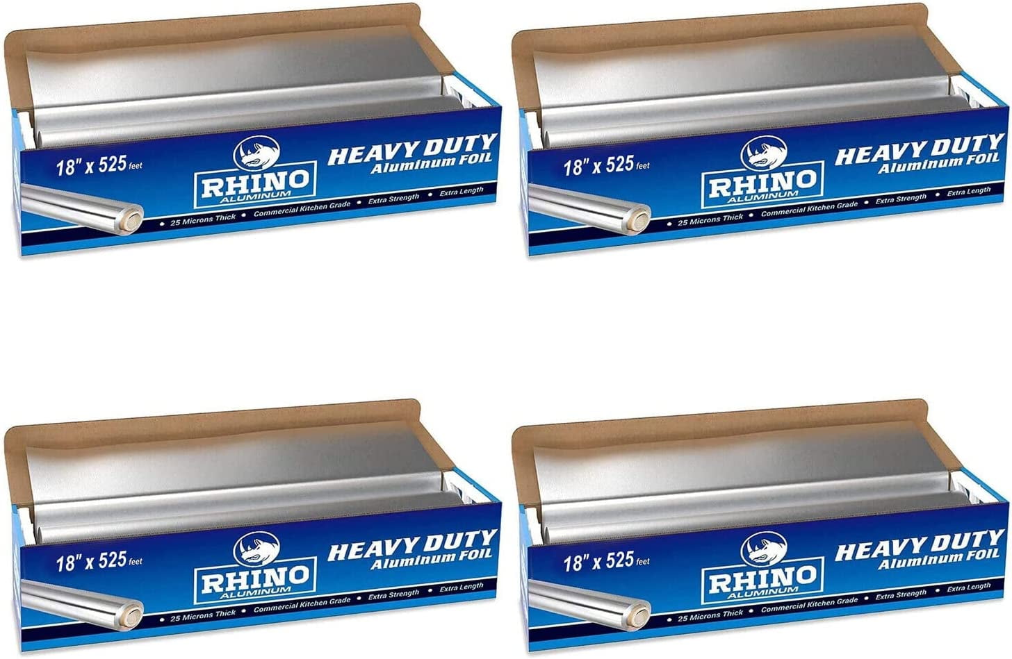 Rhino Aluminum Heavy Duty Aluminum Foil | Rhino 18 x 525 sf Roll, 25 ...