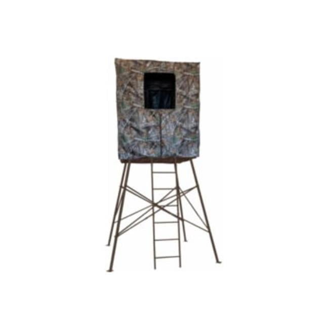 Rhino Blinds 10ft Guard Tower Quadpod Platform, Black/Steel, - Walmart.com