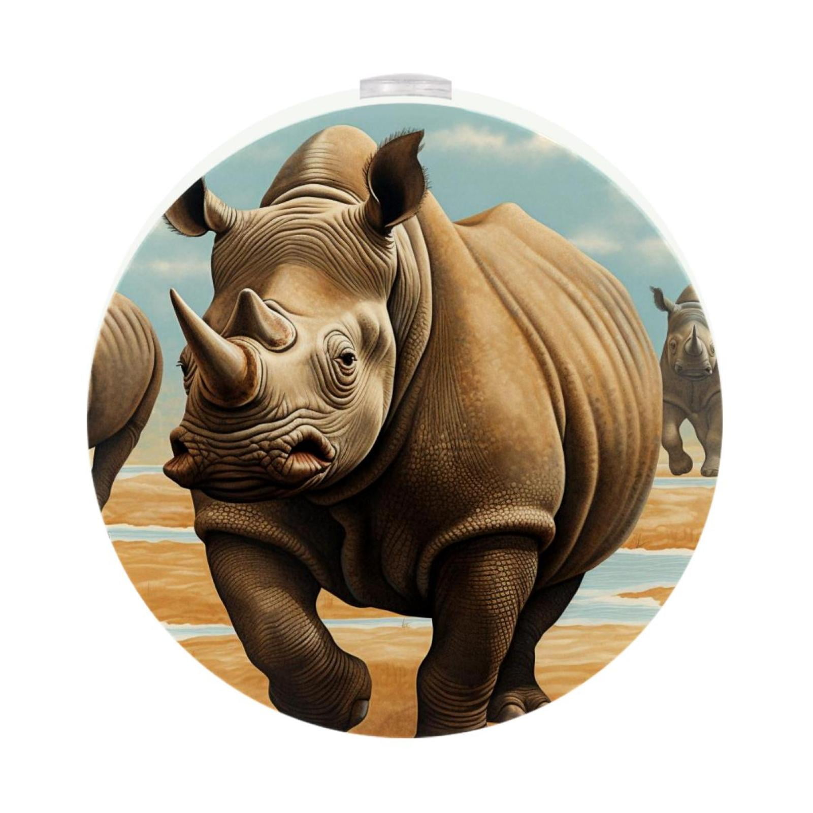 Rhino Bright and Compact LED Round Night Light - Set of 2, Energy ...