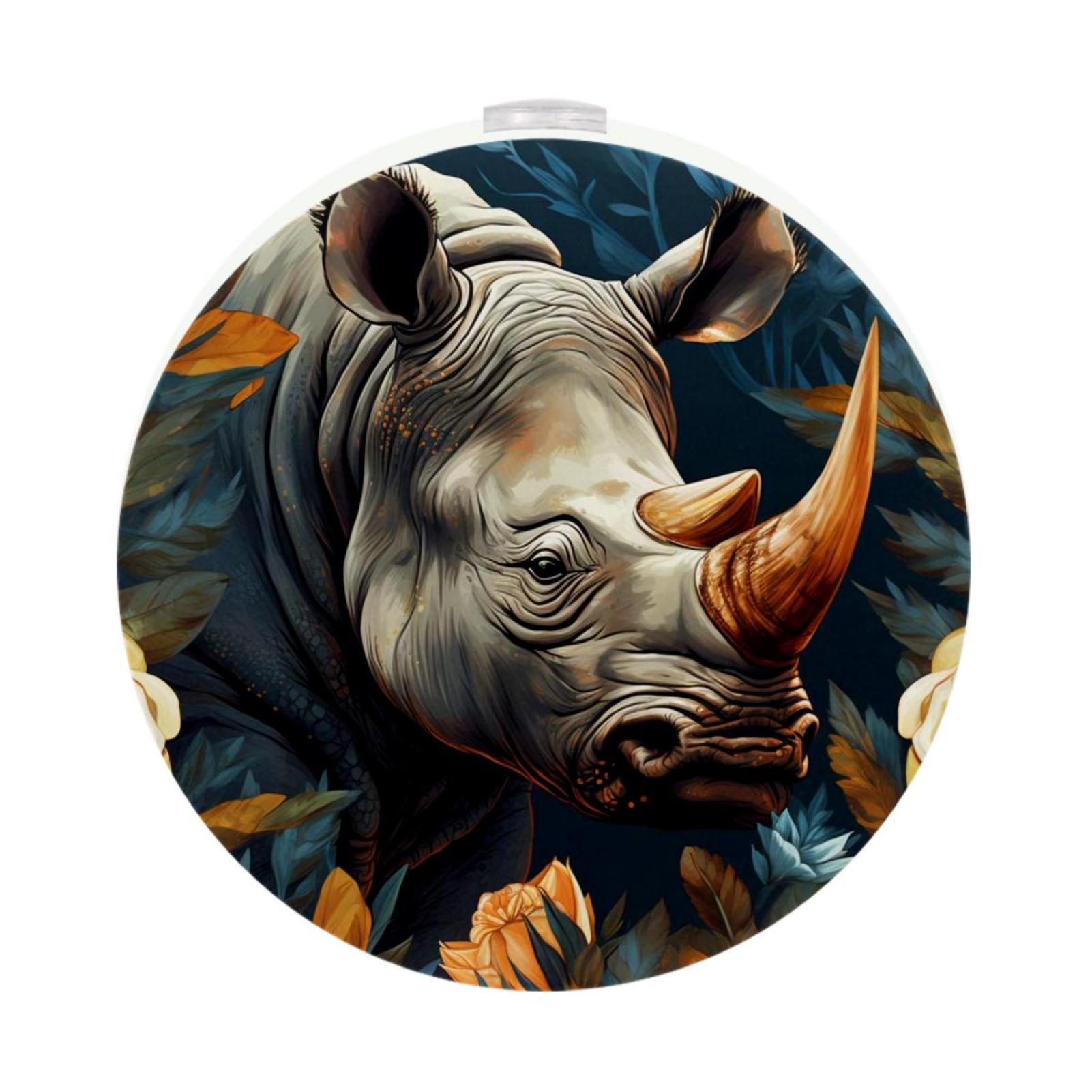 Rhino Bright and Compact LED Round Night Light - Set of 2, Energy ...