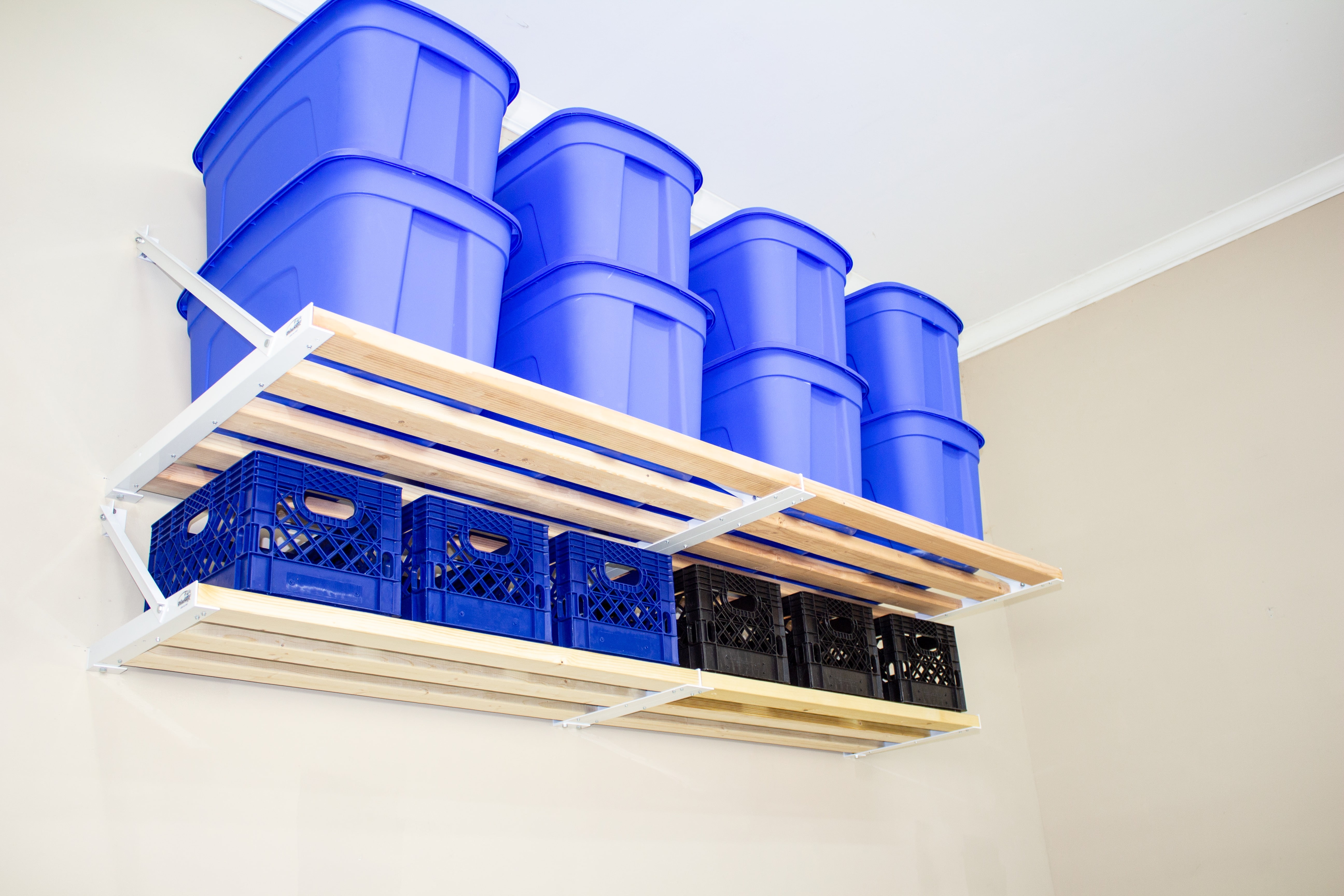 Rhino COMBO Universal Garage Storage Equipment Set, Tote Kit - 8 feet ...