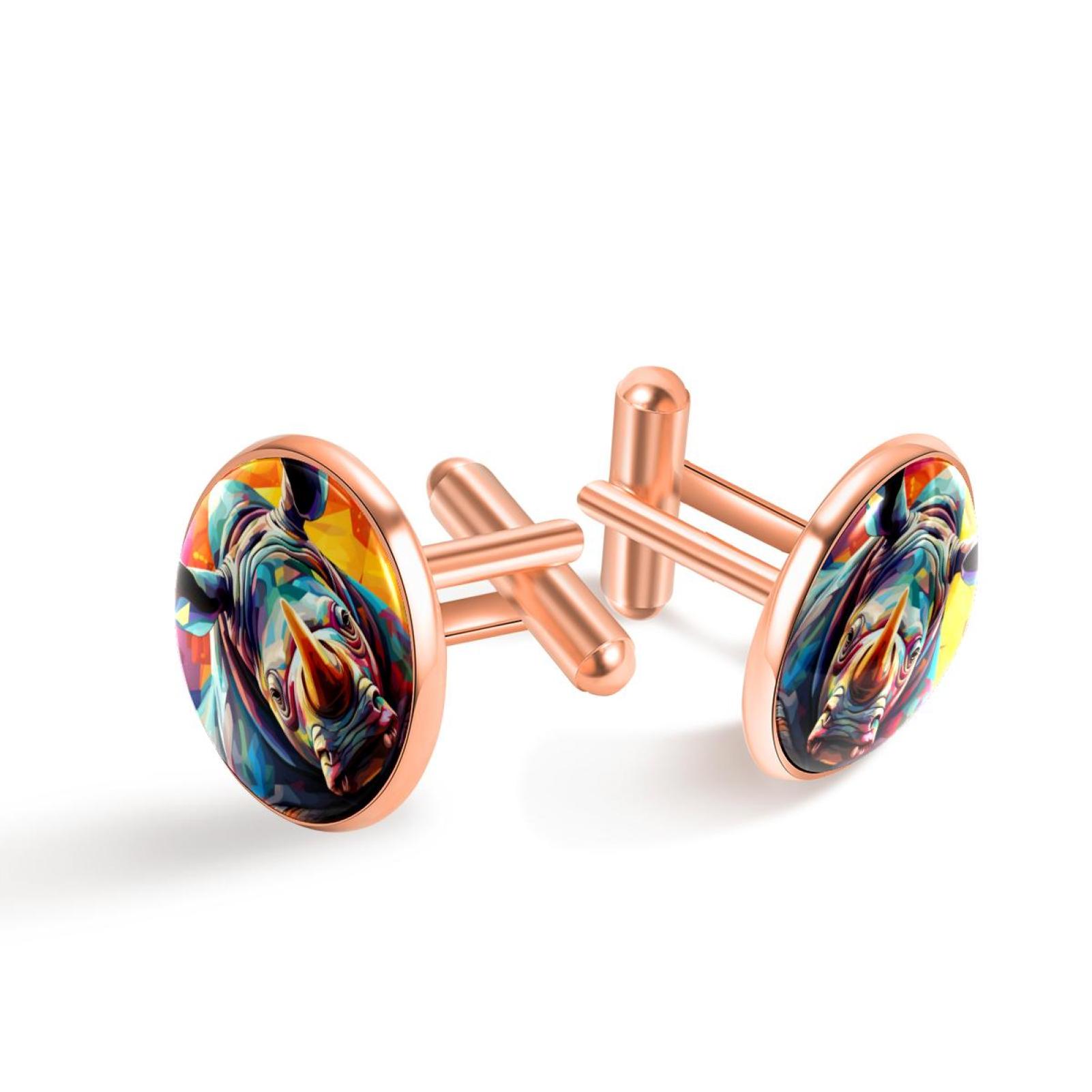 Rhino Elegant Cufflink Sets for Men, for Formal Attire, Made of ...