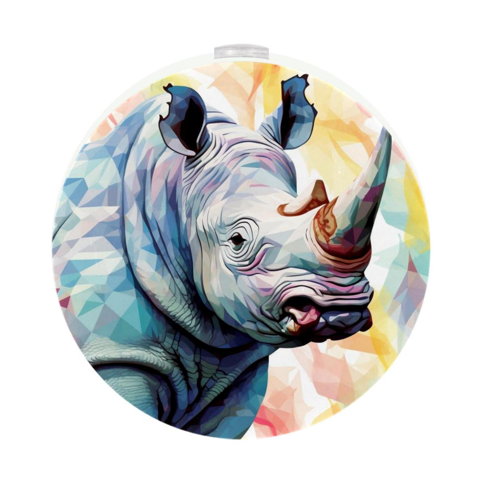 Rhino LED Round Night Light-2PCS, Energy Efficient Plug-in Bedroom ...