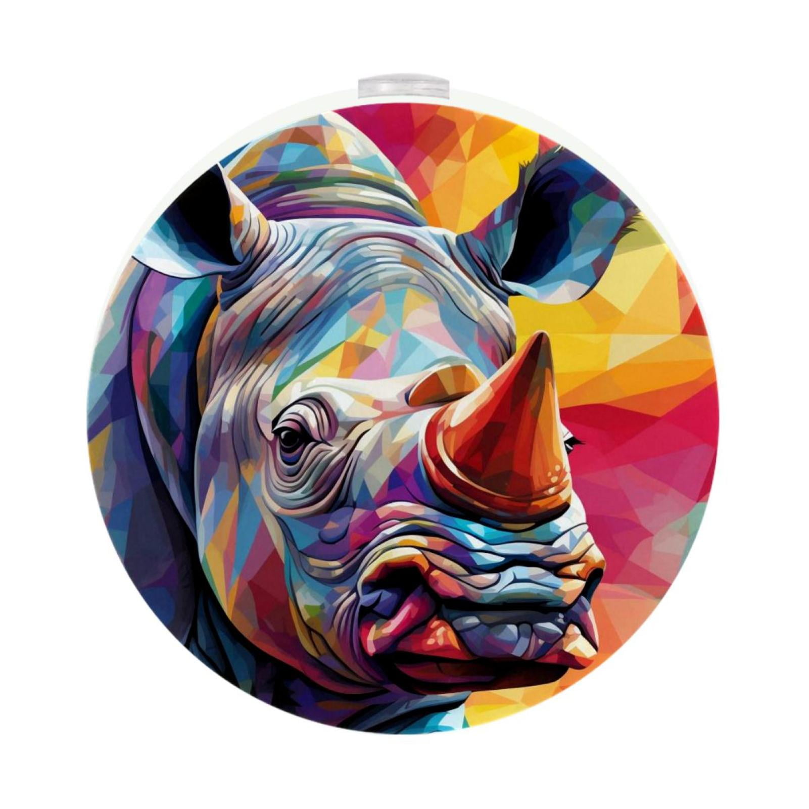 Rhino LED Round Night Light-2PCS, Plug-in Auto Dusk to Dawn Sensor ...