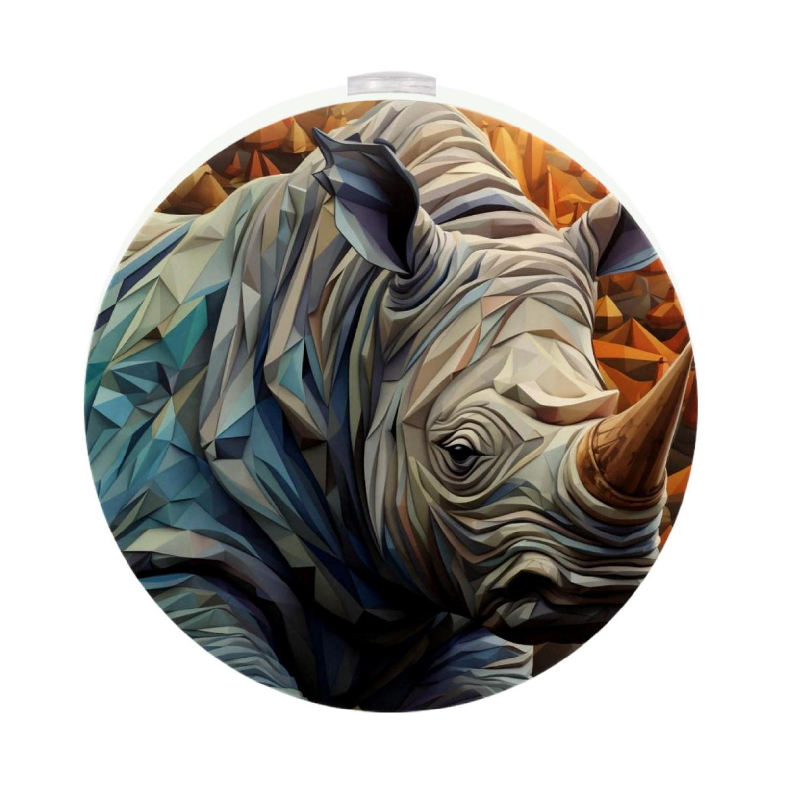 Rhino LED Round Night Light - 2PCS, Plug-in Dusk-to-Dawn Sensor, Energy ...