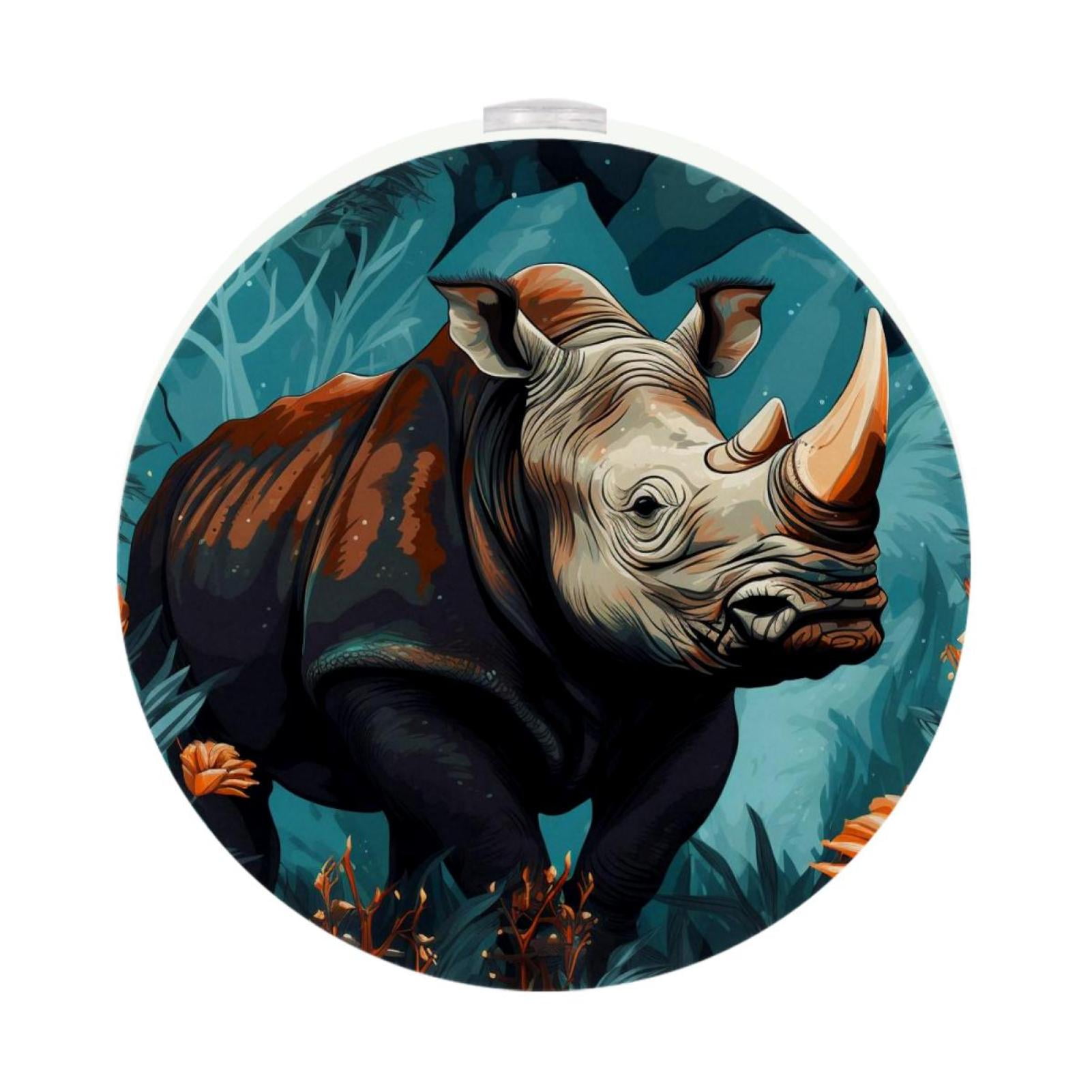 Rhino LED Round Night Light-2PCS Ultra Bright Candle Battery Powered ...