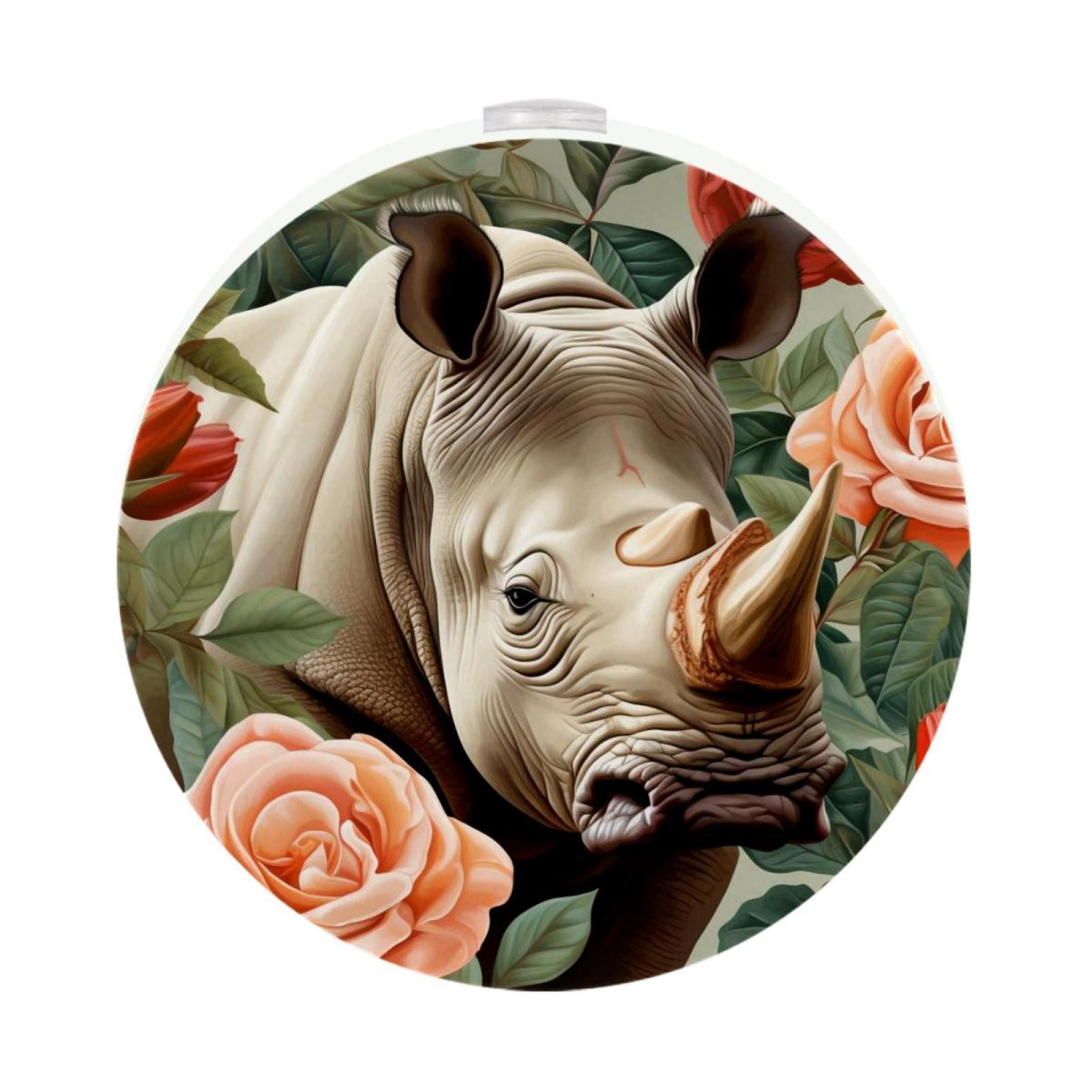 Rhino LED Round Night Light-2PCS Ultra Bright Candle Battery Powered ...