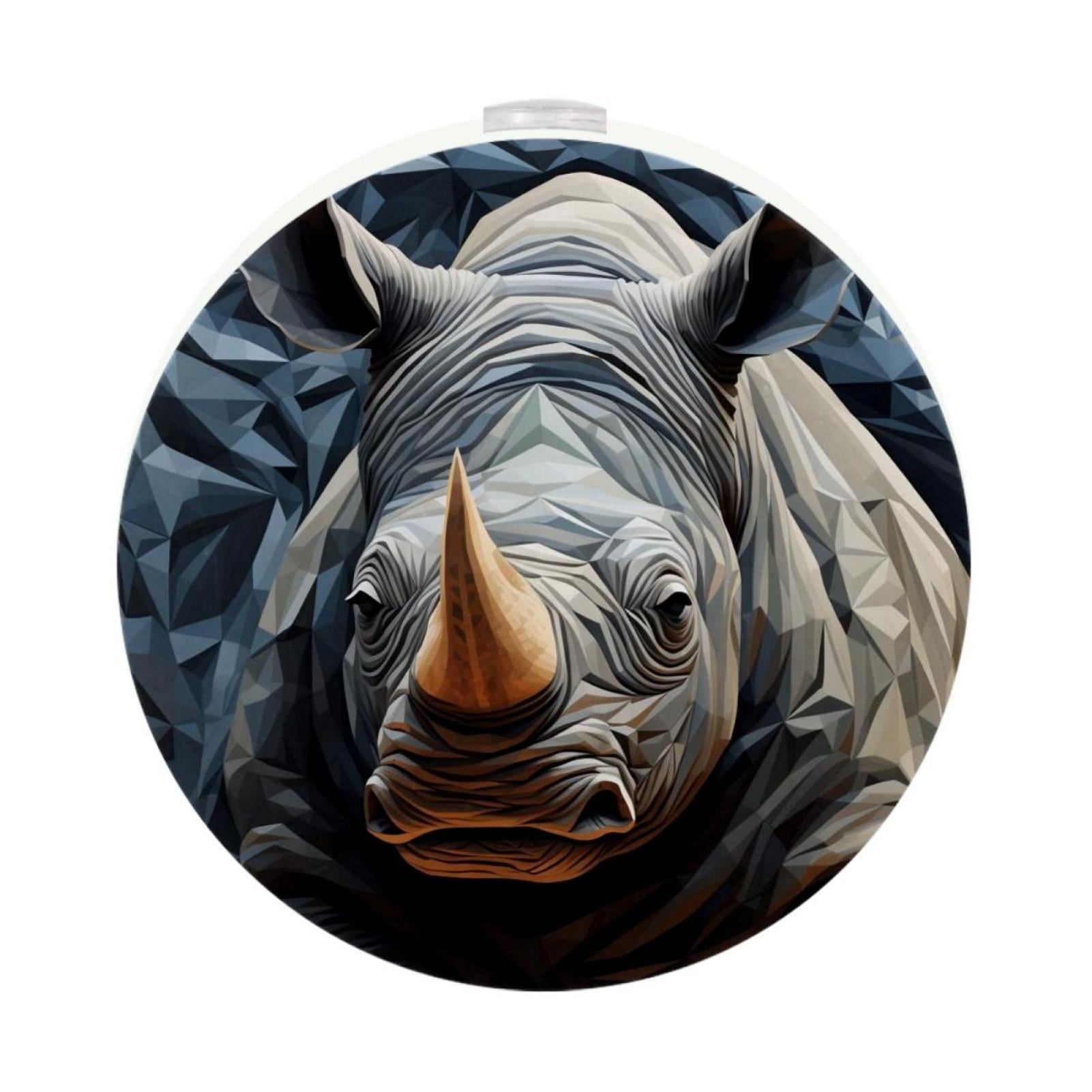 Rhino LED Round Night Light- Set of 2, Portable Rechargeable Mini ...