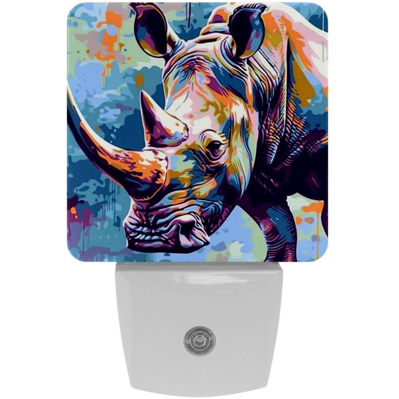 Rhino LED Square Night Lights - Modern Design, Soft Glow, Energy ...