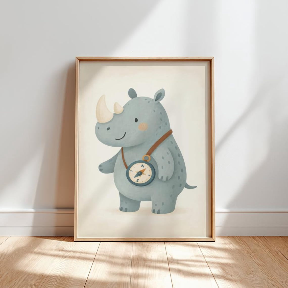 Rhino Nursery Wall Art, Adventure Animal Poster, Safari Theme Room ...