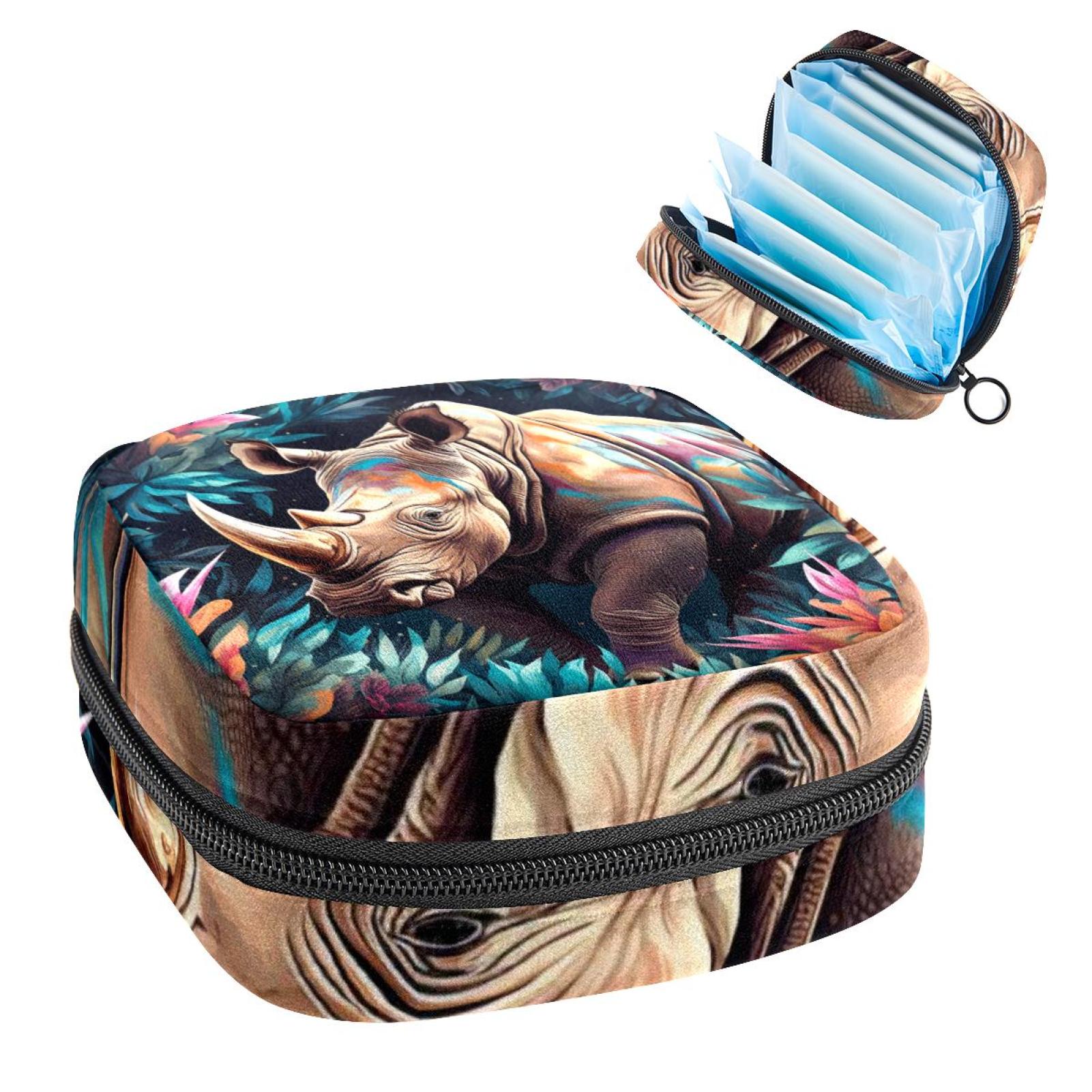 Rhino Period Pouch: Stylish Sanitary Napkin Bag, Travel Pouch Necklace ...