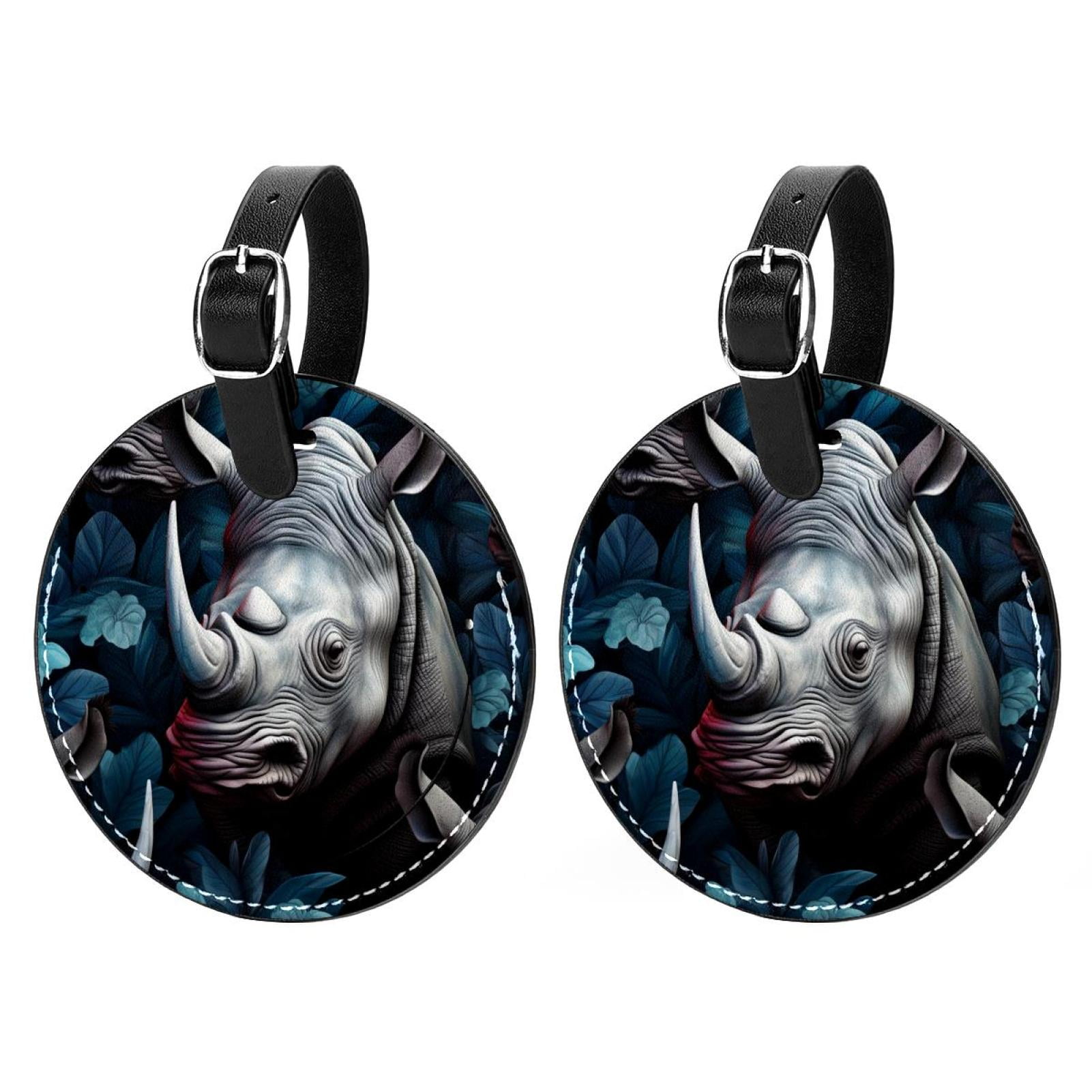 Rhino Premium PU Leather Luggage Tags – Travel in Style with Li Brand ...