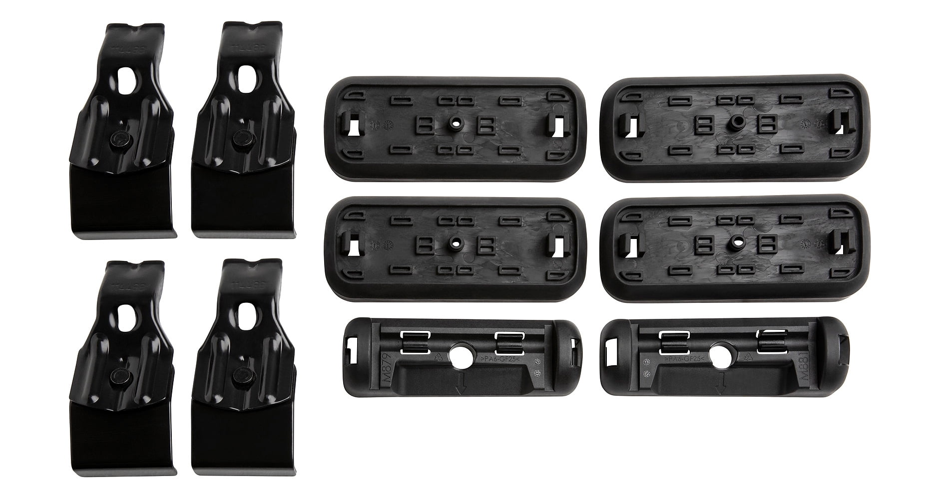 Rhino-Rack 2500 Fitting Kit - 4 Pads/4 Clamps - Walmart.com