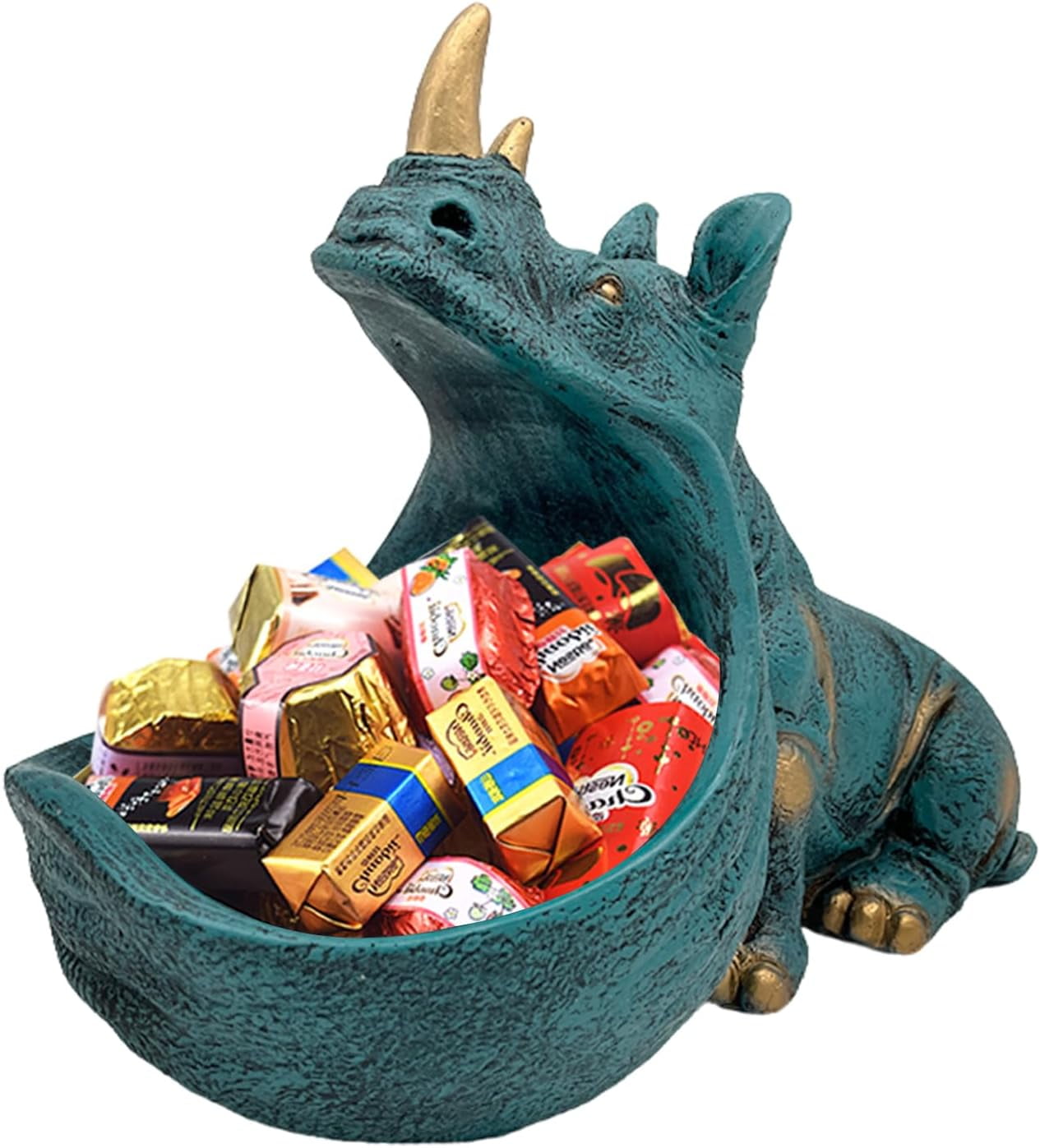 Rhino Resin Statue, Rhinoceros Figurine Sculpture Aesthetic Home Decor ...