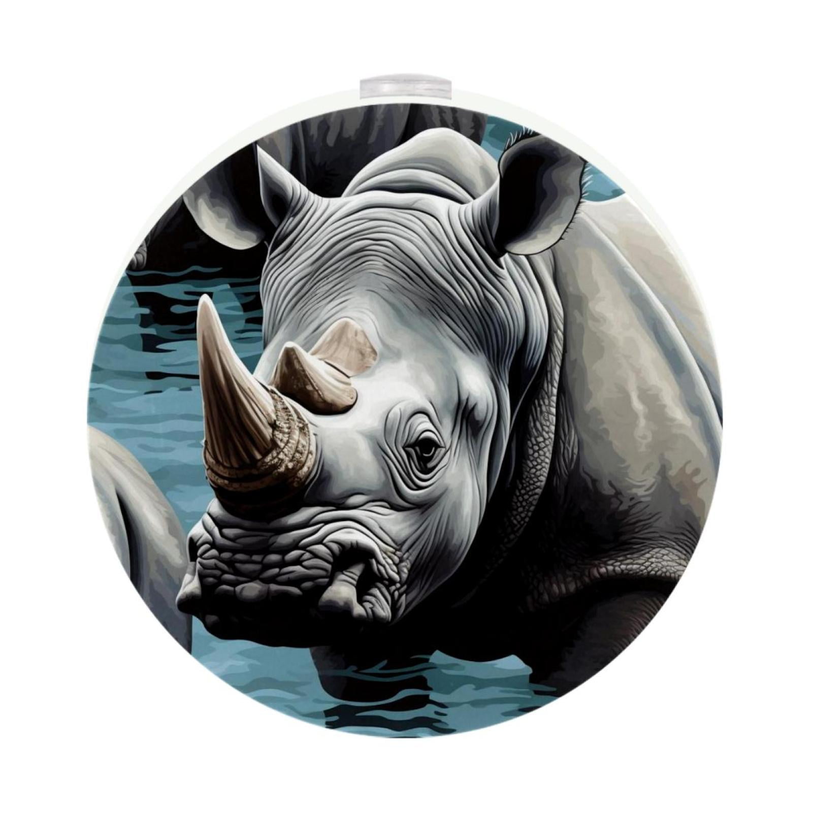 Rhino Set of 2 LED Round Night Lights for Brightening up your Space at ...