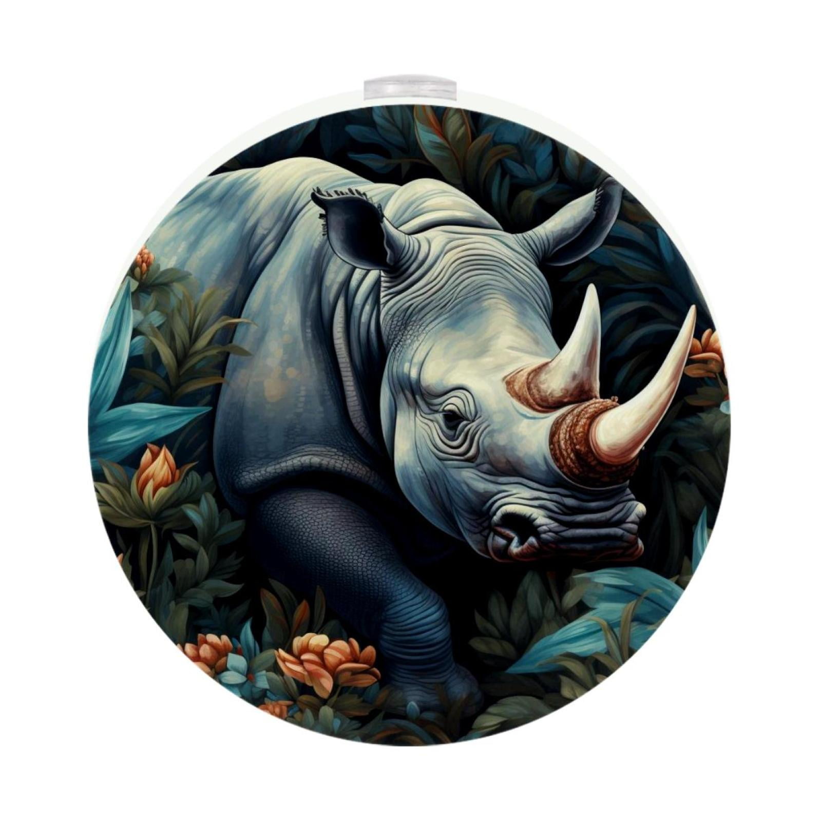 Rhino Set of 2 LED Round Night Lights for Brightening up your Space at ...