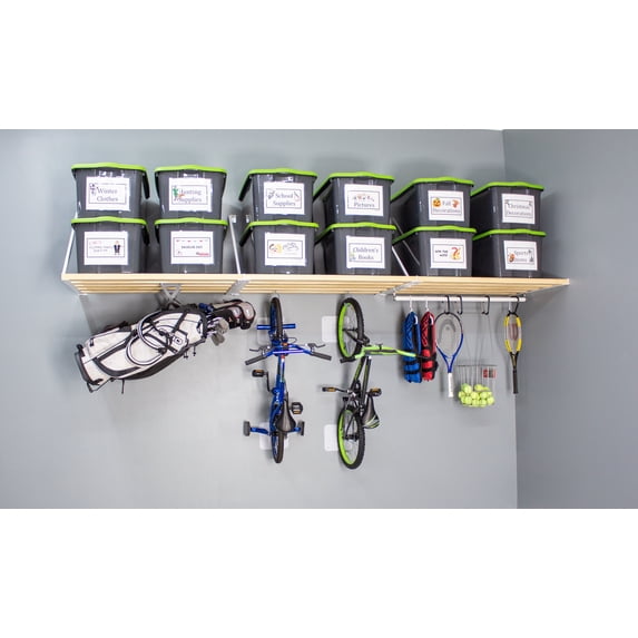 Rhino Shelf Heavy Duty Universal Garage Storage Rack System - 12 feet ...