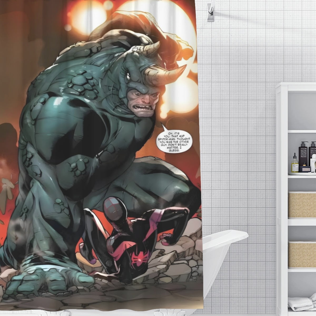 Rhino Shower Curtain 35*70.8 Inches Waterproof And Durable Vivid ...