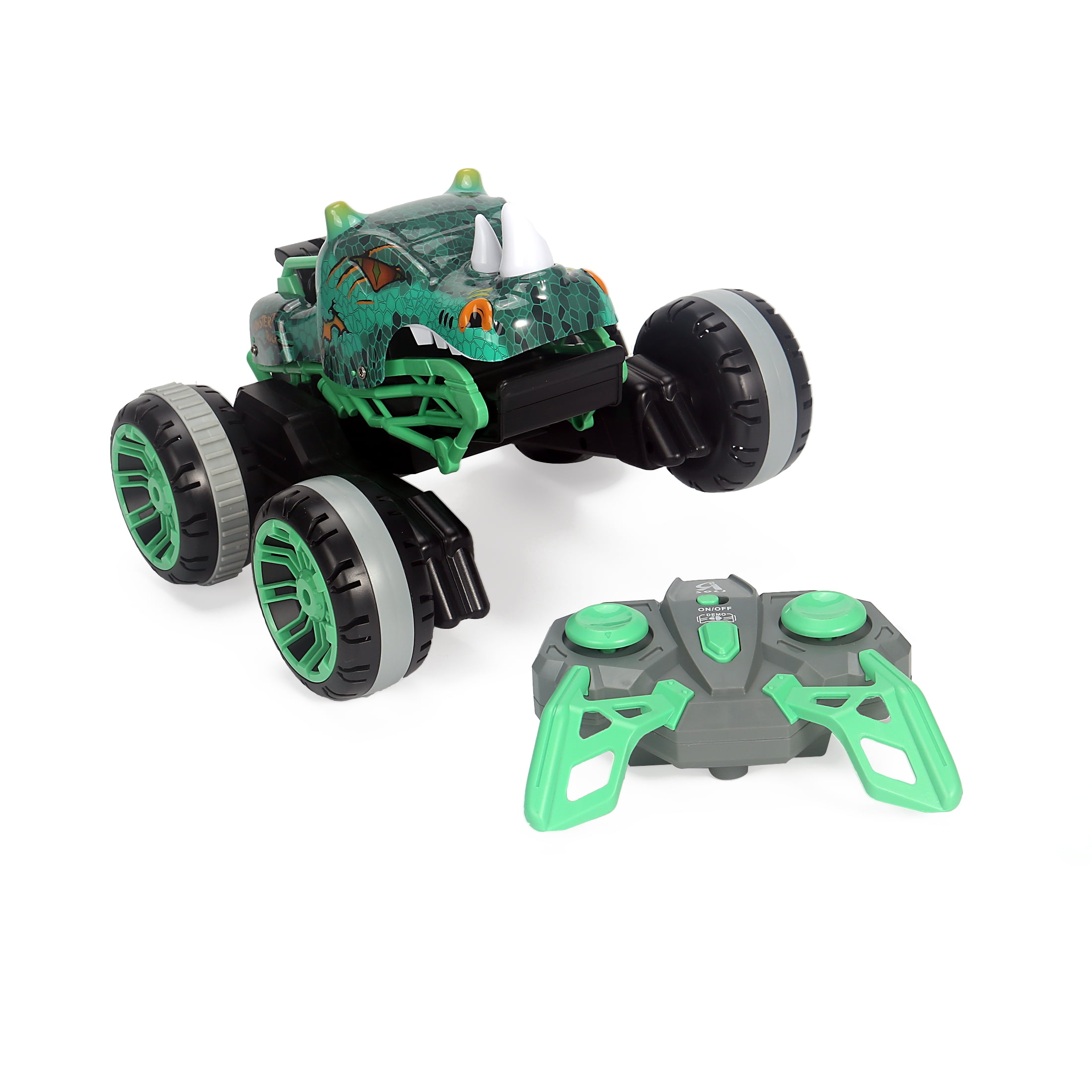 Rhino Stunt Car Remote Control Toys Truck Dino 2.4 GHz RC Car with ...