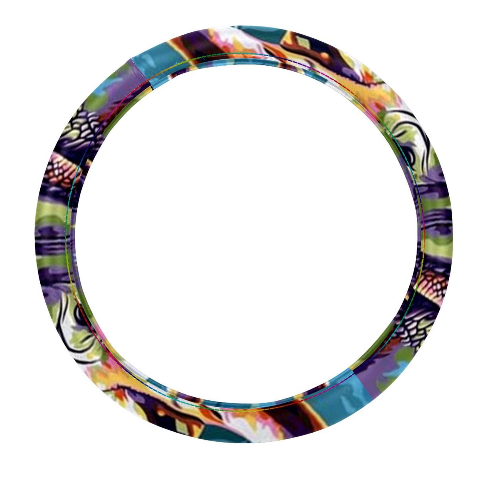 Rhino Stylish Car Wheel Cover - PVC Leather Fabric Steering Wheel Cover ...