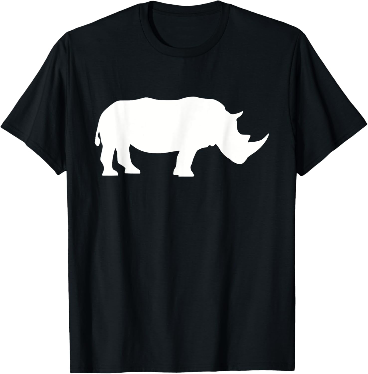 Rhino T-Shirt men and women can wear, black, white, gifts - Walmart.com