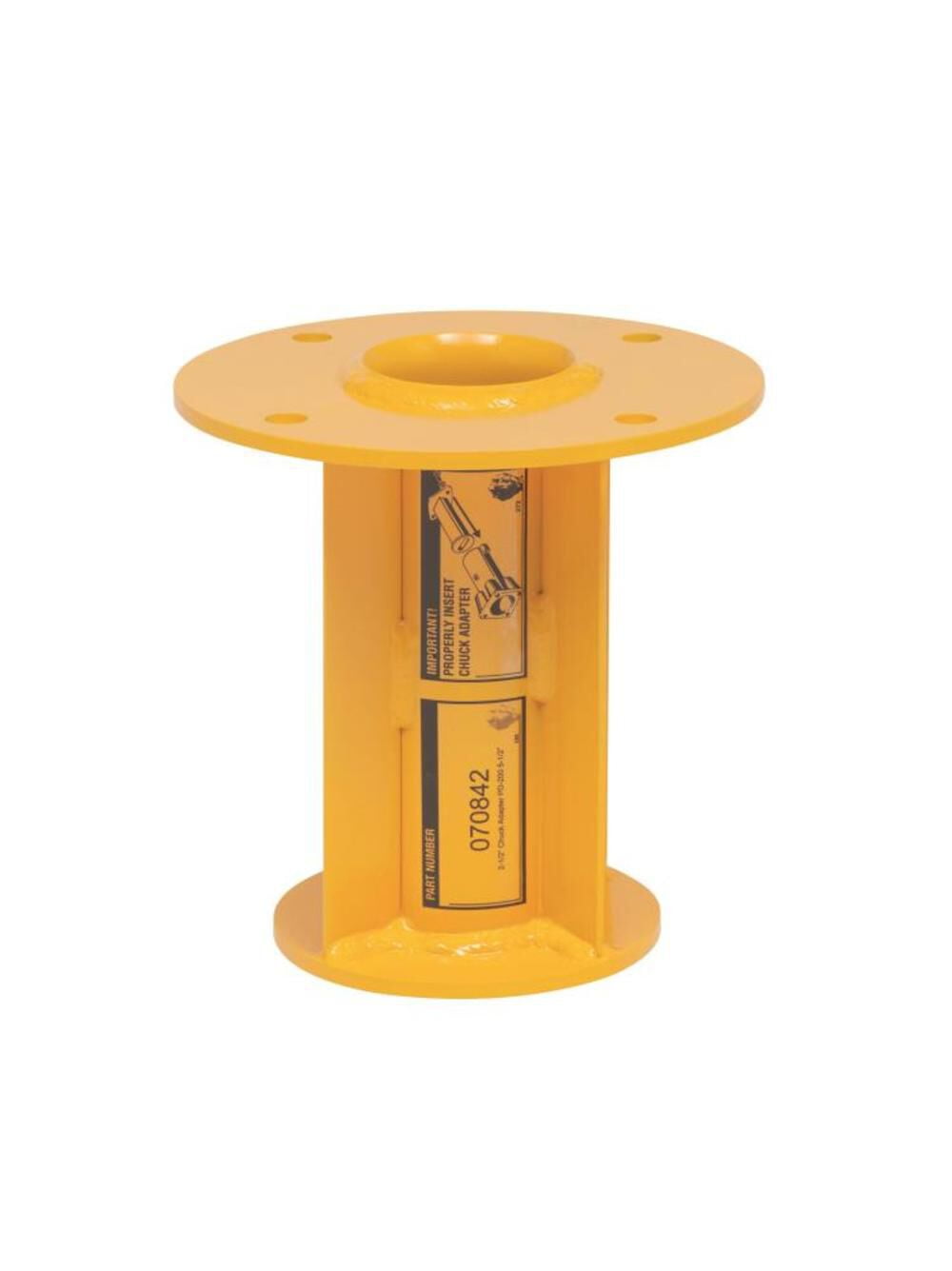 Rhino Tool 2-1/2 In Chuck Adapter For Pd-200 (Requires 5-1/2 In Master ...