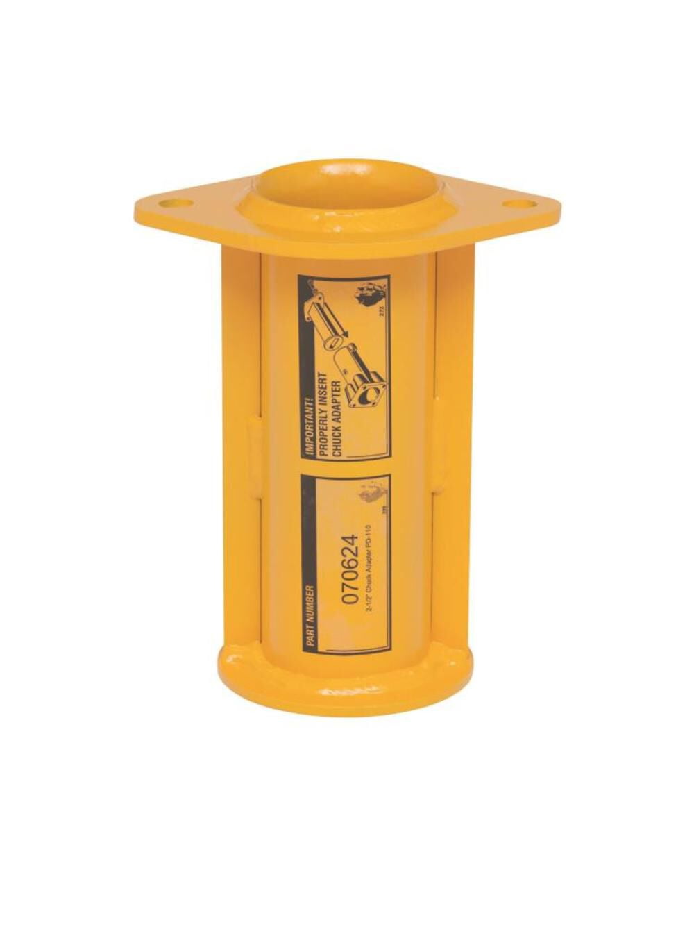 Rhino Tool 2-1/2 In Chuck Adapter For Rhino Pd-110 Pneumatic Post ...