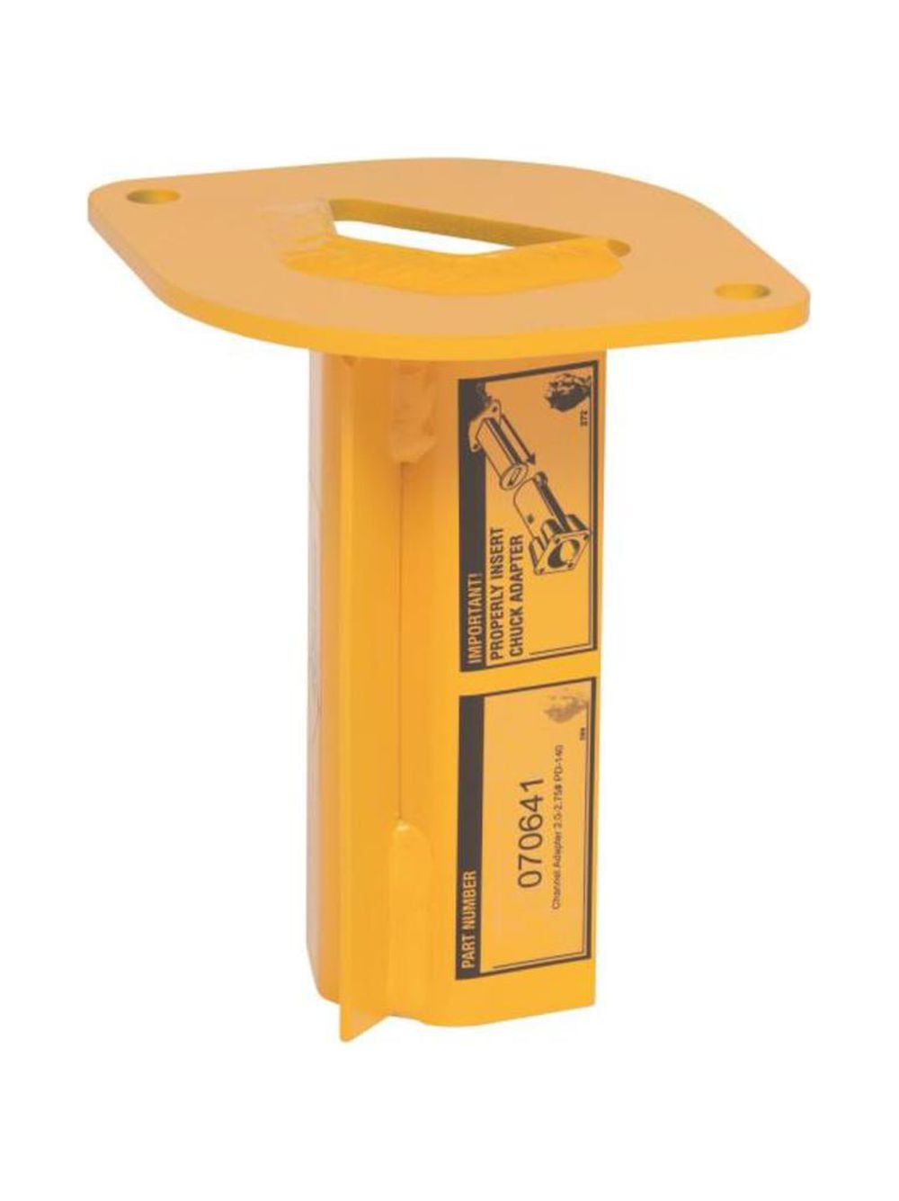 Rhino Tool 2 To 2-3/4 Lbs/ft Channel Post Chuck Adapter For Rhino Pd ...