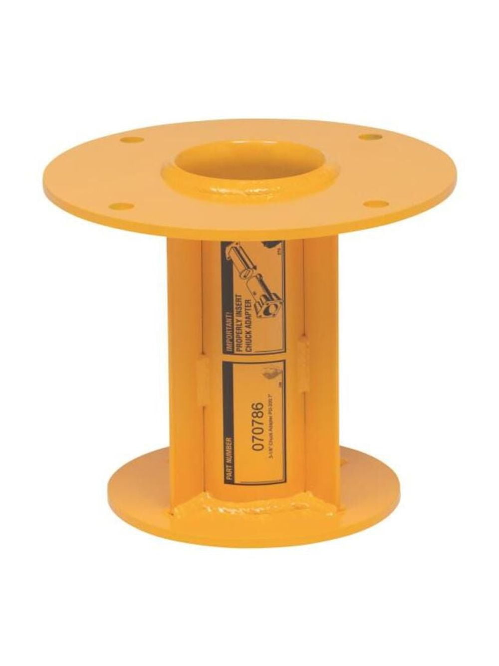 Rhino Tool 3-1/8 In Chuck Adapter - For Rhino Pd-200 (Requires 7 In ...