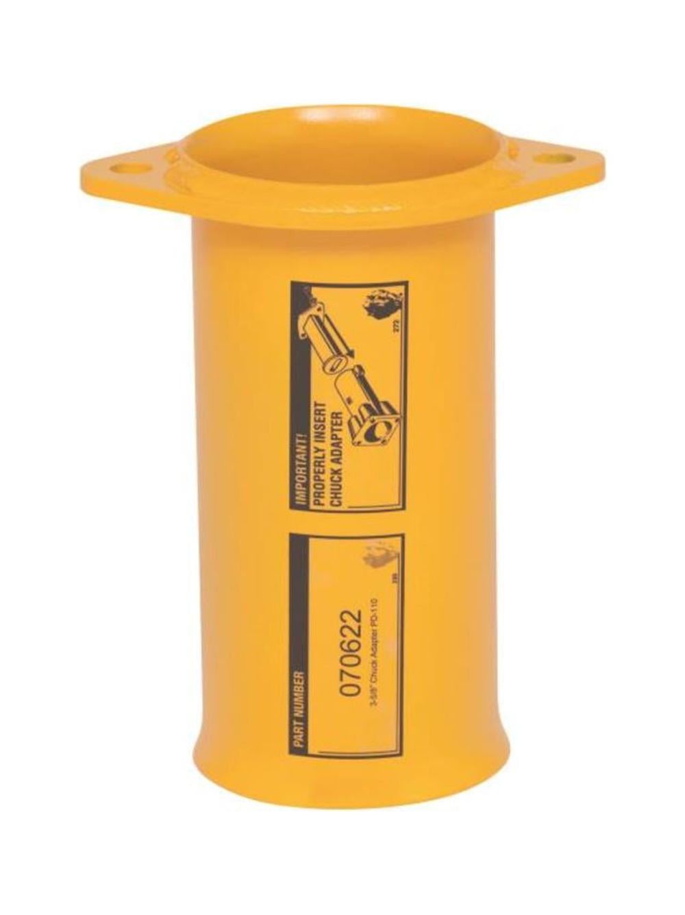 Rhino Tool 3-5/8 In Chuck Adapter For Rhino Pd-110 Pneumatic Post ...