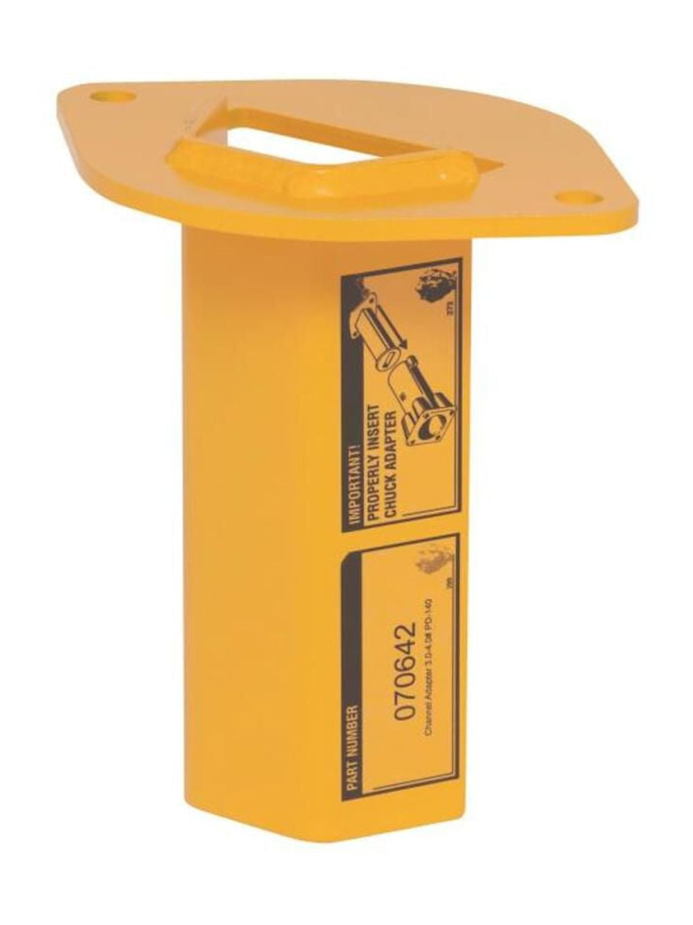 Rhino Tool 3 To 4 Lbs/ft Channel Post Chuck Adapter For Rhino Pd-140 ...