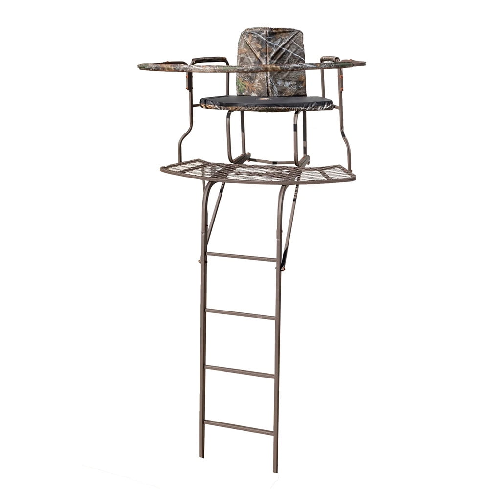Rhino Tree Stands Two-Person Ladder Stand with Padded Seat and Back ...