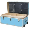 "Rhino Heavy Duty Travel Trunk with Wheels, Lockable Rolling Camp ...