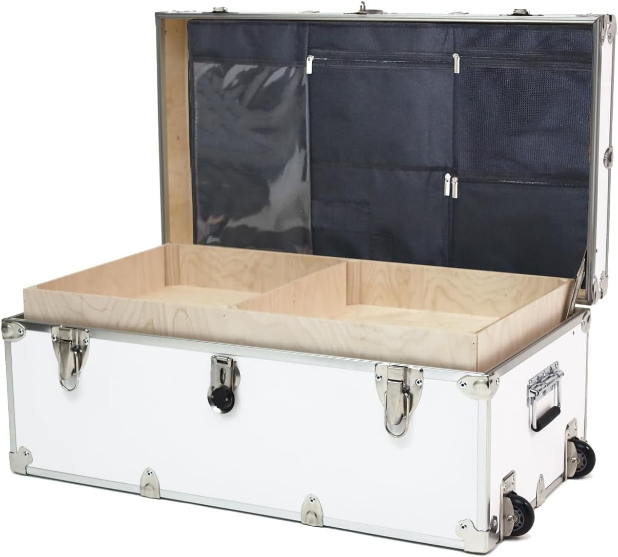 Rhino Trunk & Case Small Essential College Trunk with Wheels, Tray ...
