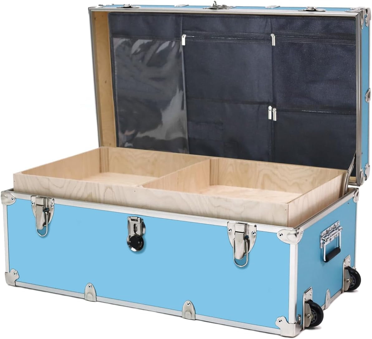Rhino Trunk & Case Small Essential Summer Camp Trunk with Wheels, Tray ...