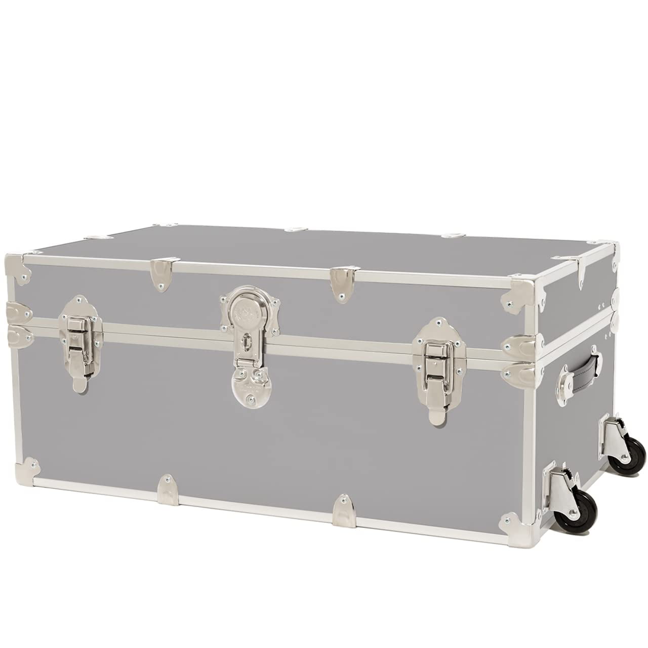 Rhino XL Leather Embossed Vinyl Trunk, Removable Wheels, 34"x20"x15 ...