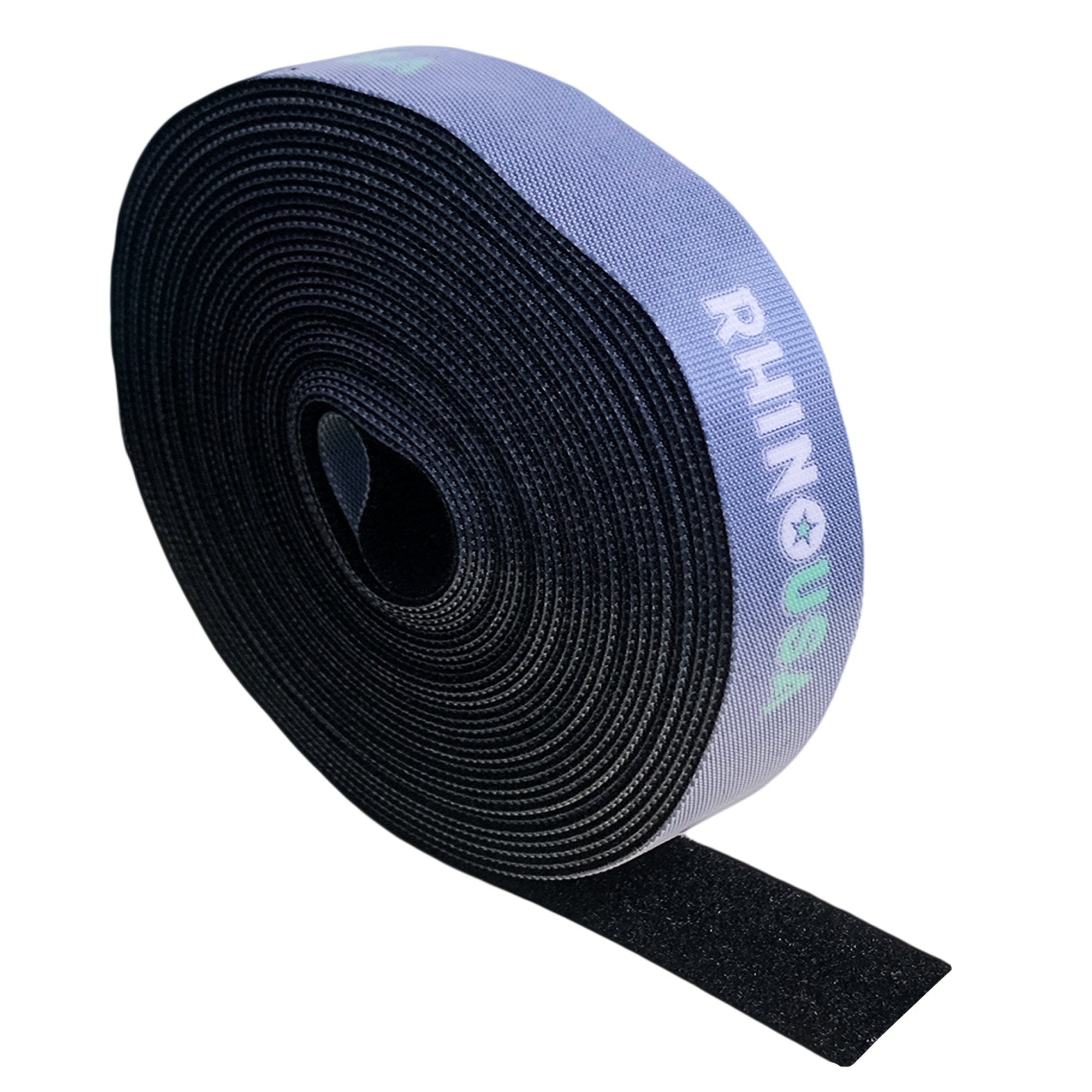 Rhino USA 1" x 25' Hook and Loop Roll - Non-Adhesive Interlocking Tape ...