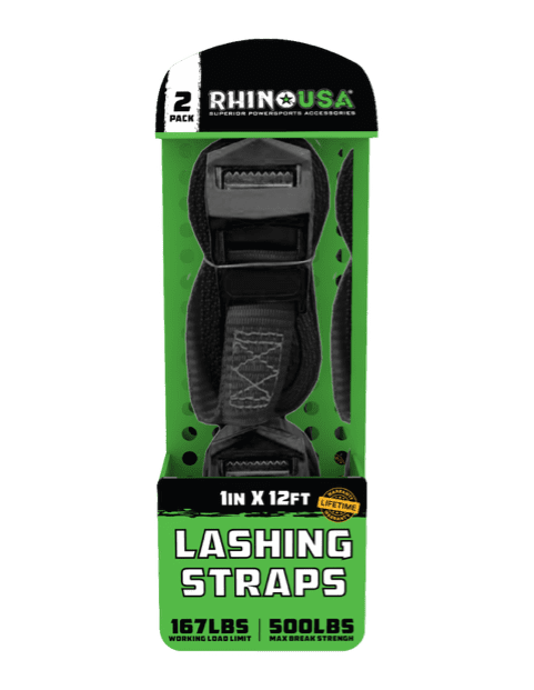 Rhino USA Lashing Straps, 2 Pack 1 Inch By 12 Feet 500 lbs - Walmart.com
