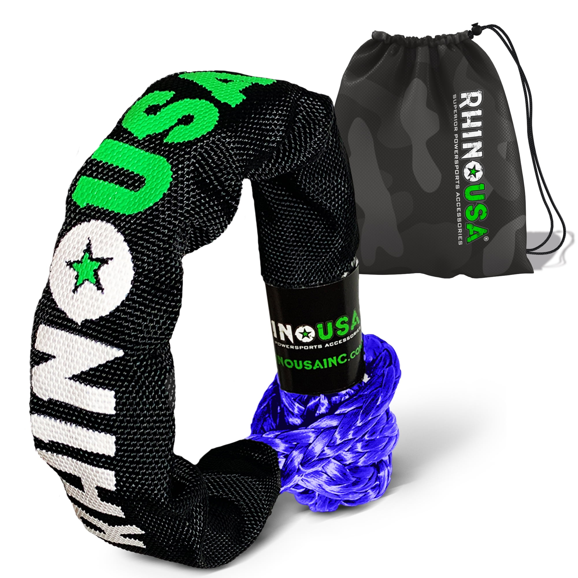 Rhino USA Synthetic Soft Shackle Rope (1-Pack) - 3/8 Inch x 22 Inch (31 ...