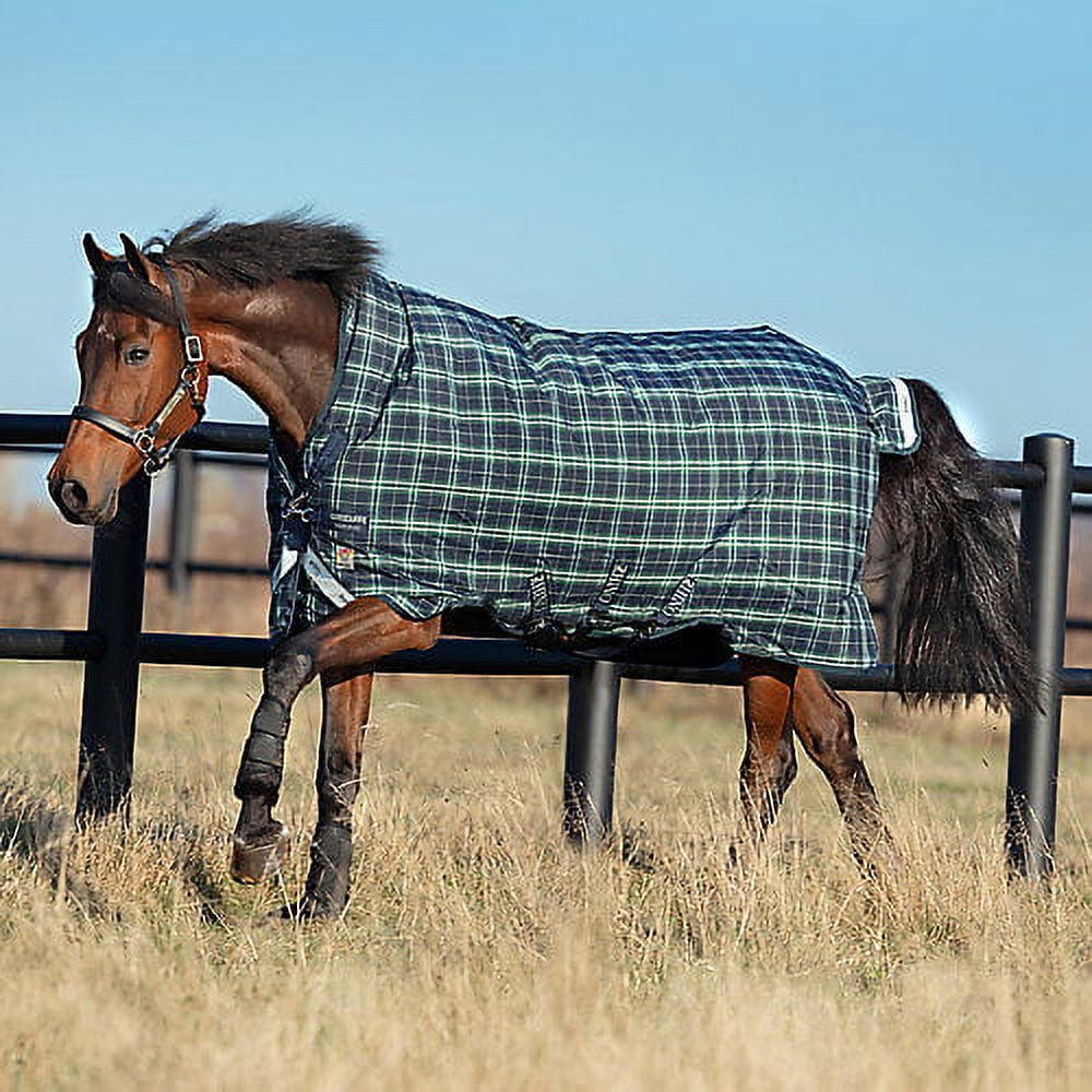 Rhino Wug Turnout 250g VL 66 Hunter Check - Walmart.com