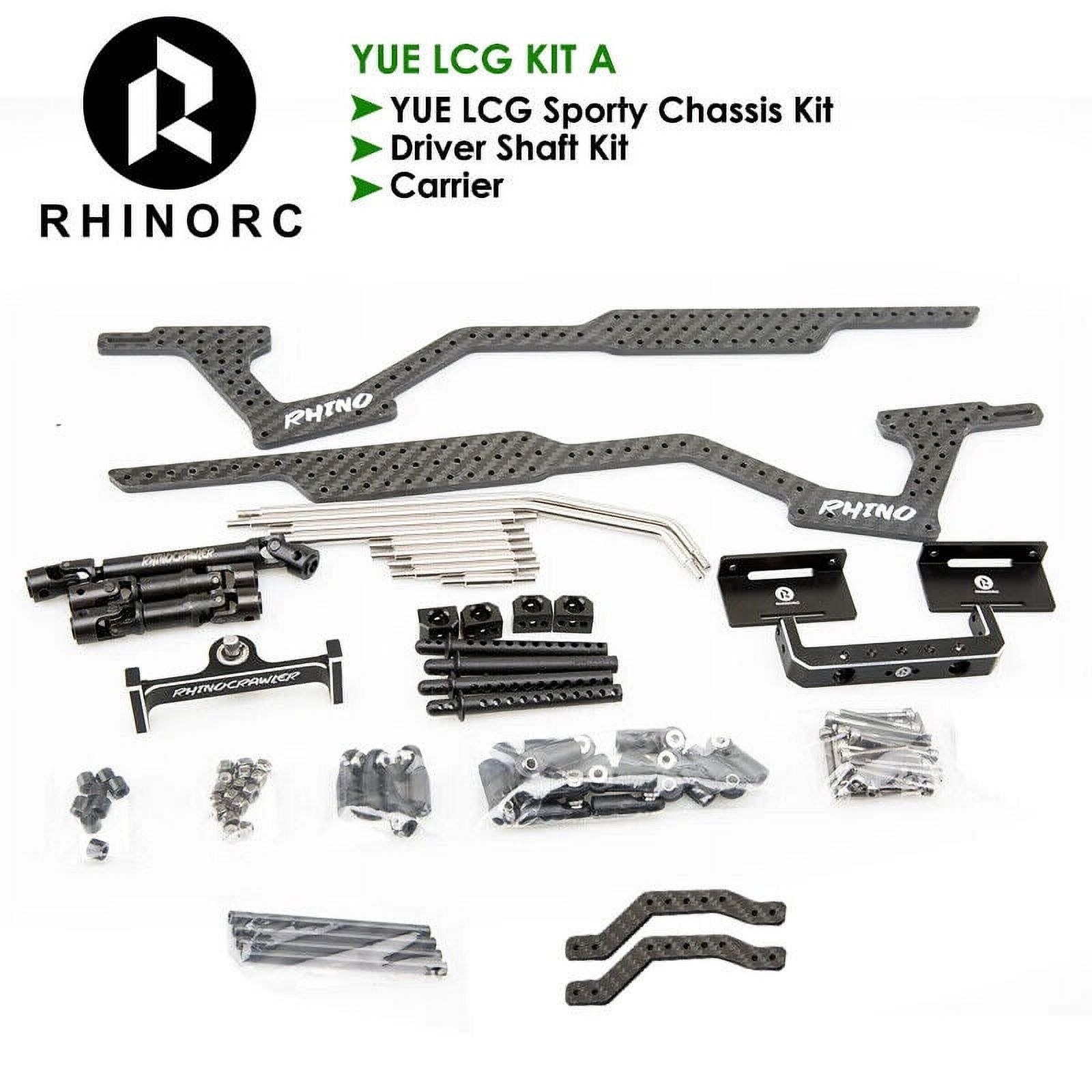 RhinoRC YUE LCG Sporty RC Crawler Chassis Full Kit Capra Axles Driver ...
