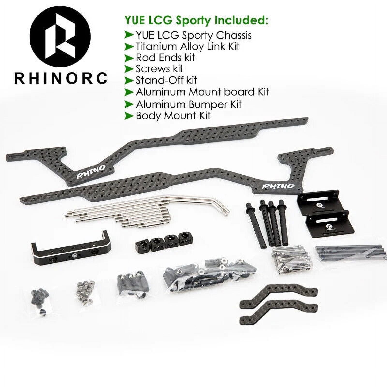 RhinoRC YUE LCG Sporty RC Crawler Chassis Full Kit Capra Axles Driver ...