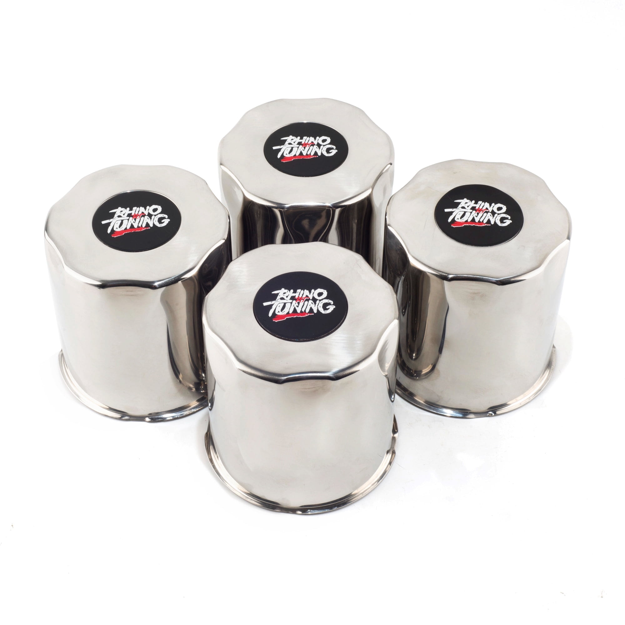 RhinoTuning 4.25" Hub 4.17" H Stainless 4.23 Push Through Center Caps ...
