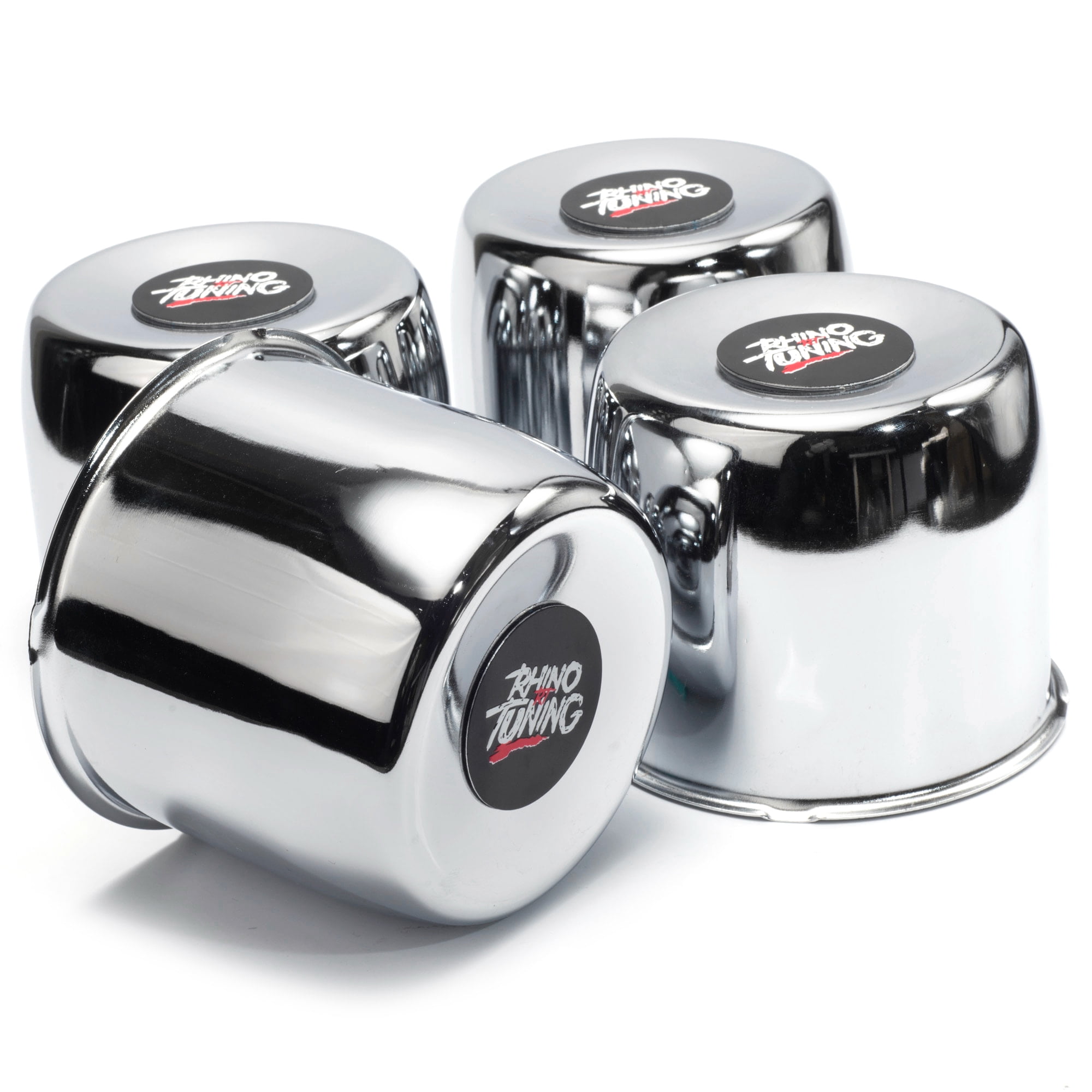 RhinoTuning 4.25" Hub Mirror Chrome Plated Carbon Steel 4.25 Push ...