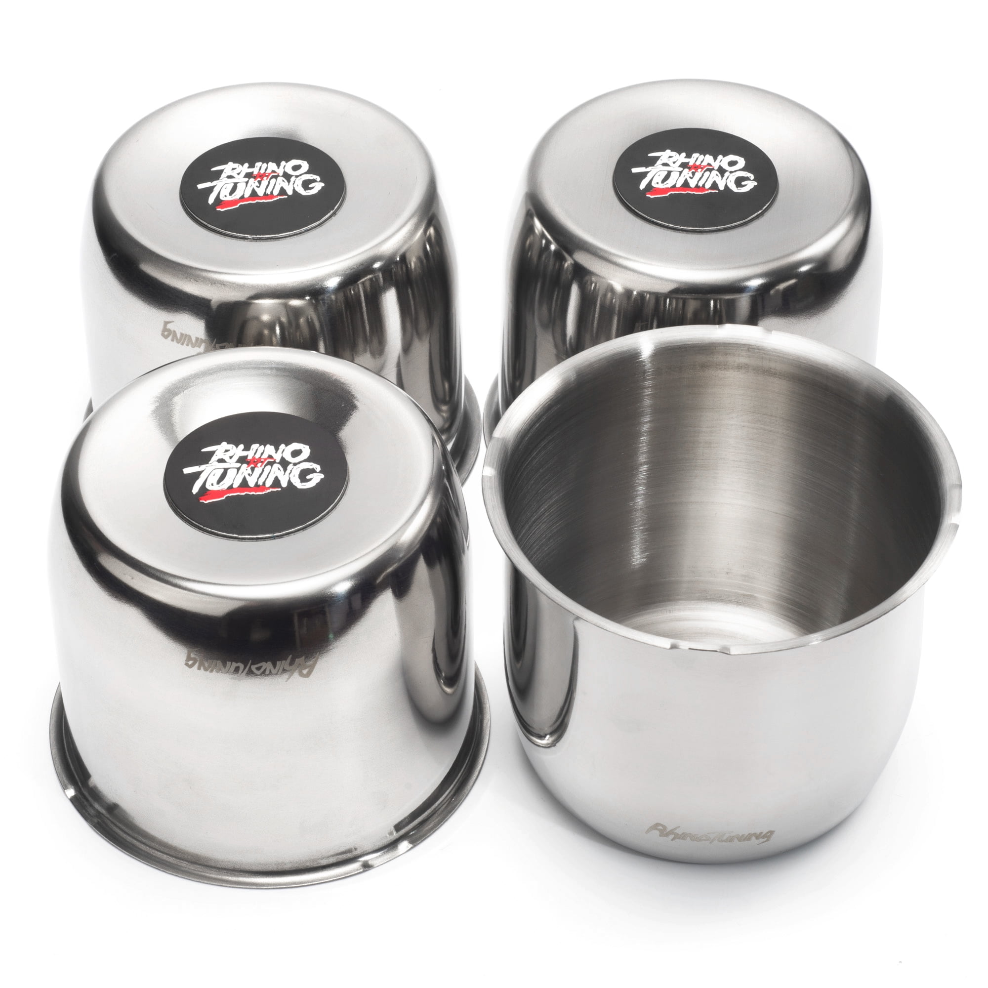 RhinoTuning 4.25" Hub Mirror Polished Stainless Steel PUSH-THRU HUB ...