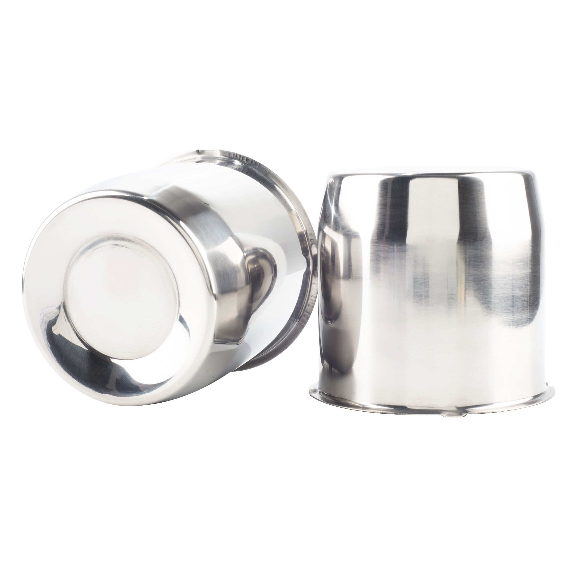 RhinoTuning 5.15in Push Through Rims Stainless Center Caps for 5.15" B ...