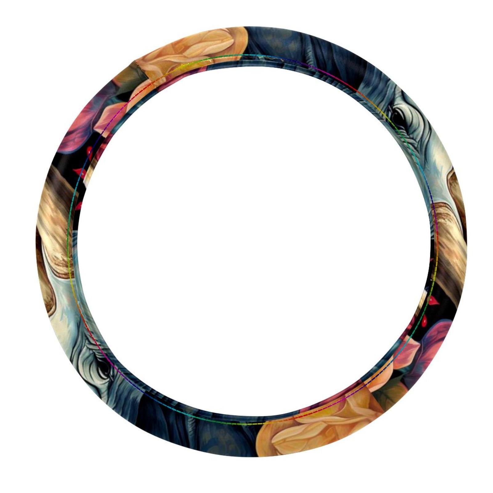 Rhinoceros Car Wheel Cover, Steering Wheel Cover 14.5 Inch, Printing ...